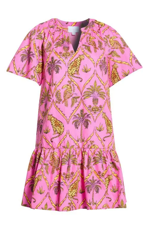 SUGARLIPS Panther Azari Cotton Shift Minidress