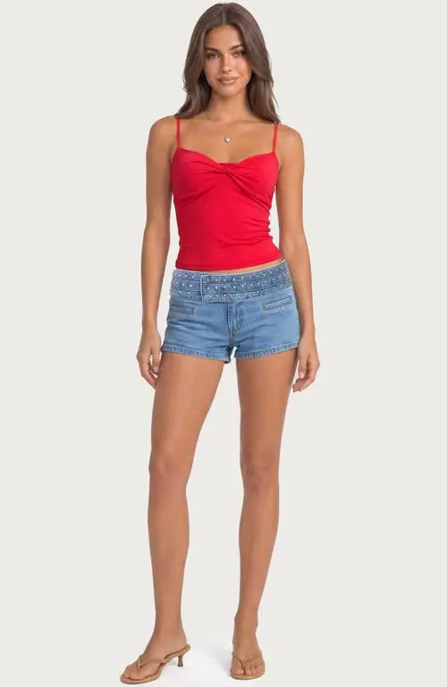 EDIKTED Pyper Twisted Twist Front Camisole