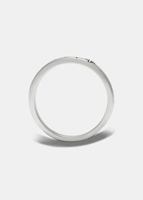 DISTURBIA Till Death Thin Sterling Ring
