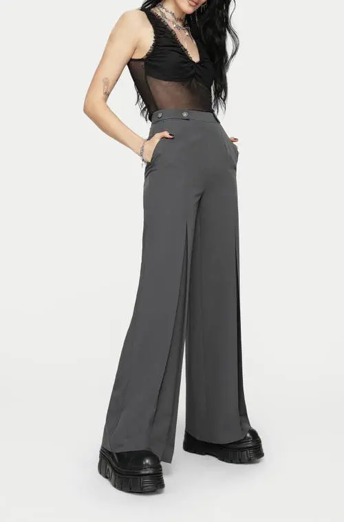 DISTURBIA Ira Bug Tailored Wide Leg Trousers