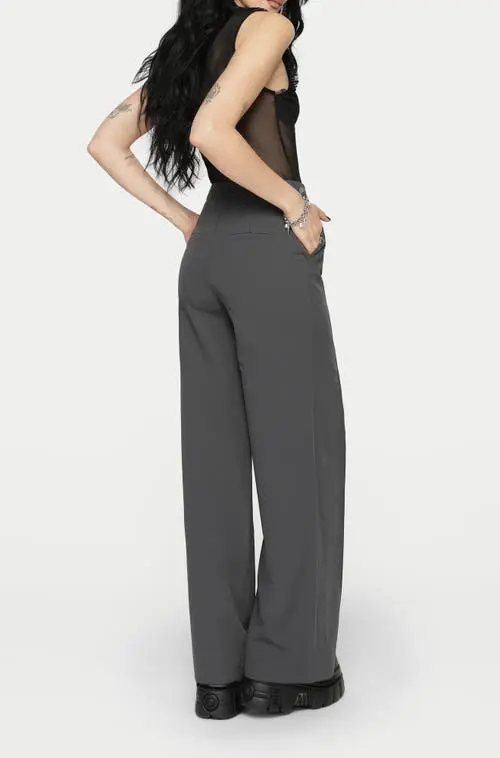 DISTURBIA Ira Bug Tailored Wide Leg Trousers