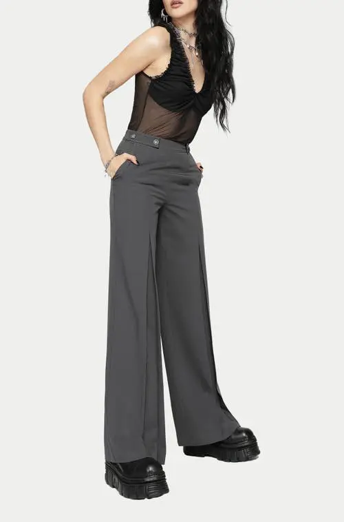 DISTURBIA Ira Bug Tailored Wide Leg Trousers