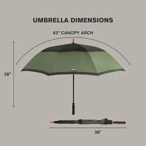 Hunter Vented Stick Umbrella - Cypress/black