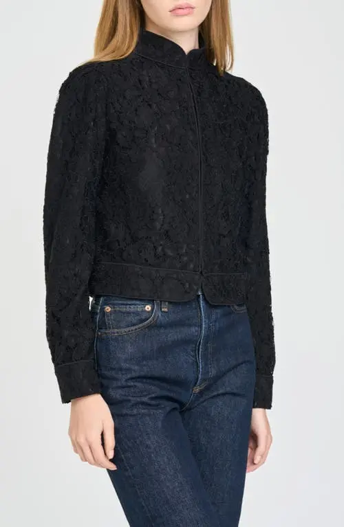 WAYF Eleanor Lace Jacket - Black