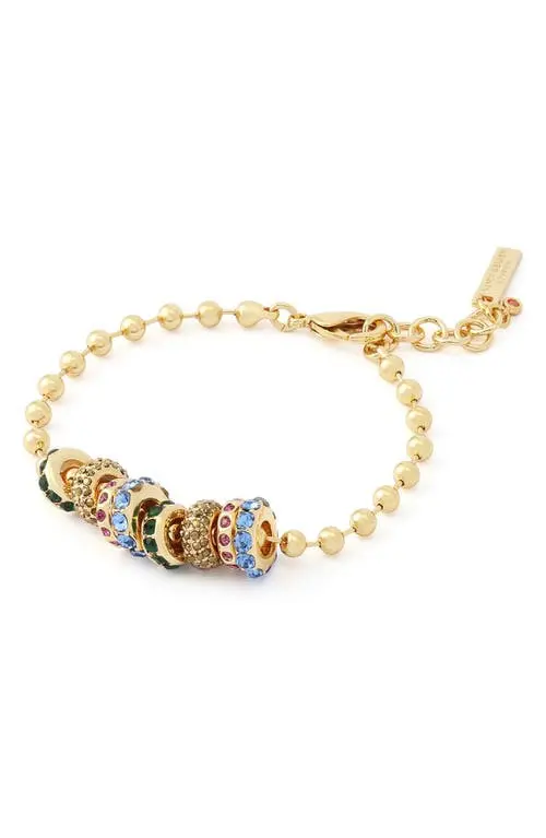 Kurt Geiger Gemstone Rondelle Ball Chain Bracelet