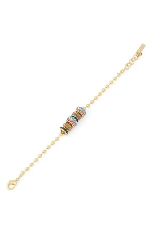Kurt Geiger Gemstone Rondelle Ball Chain Bracelet