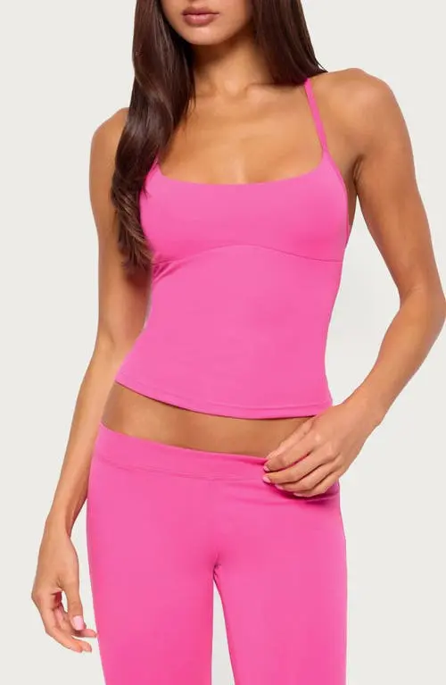 EDIKTED Dafni Scoop Neck Racerback Tank - Pink