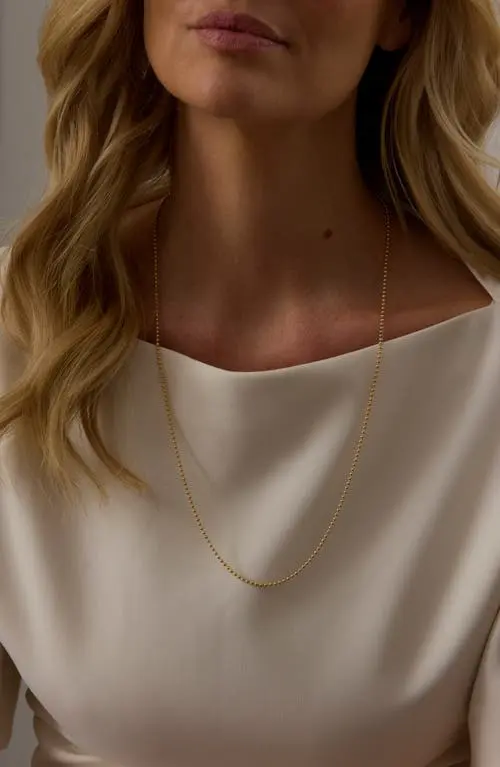 Sara Weinstock 26-inch Gold Bead Chain Necklace