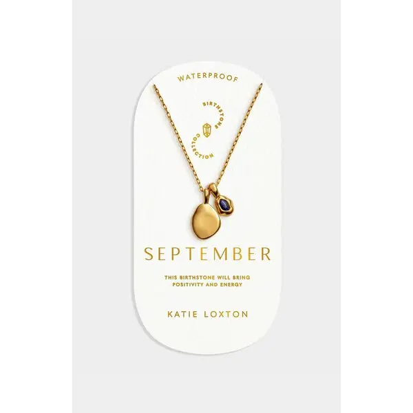 KATIE LOXTON Birthstone Necklace - September (lapis Lazuli)