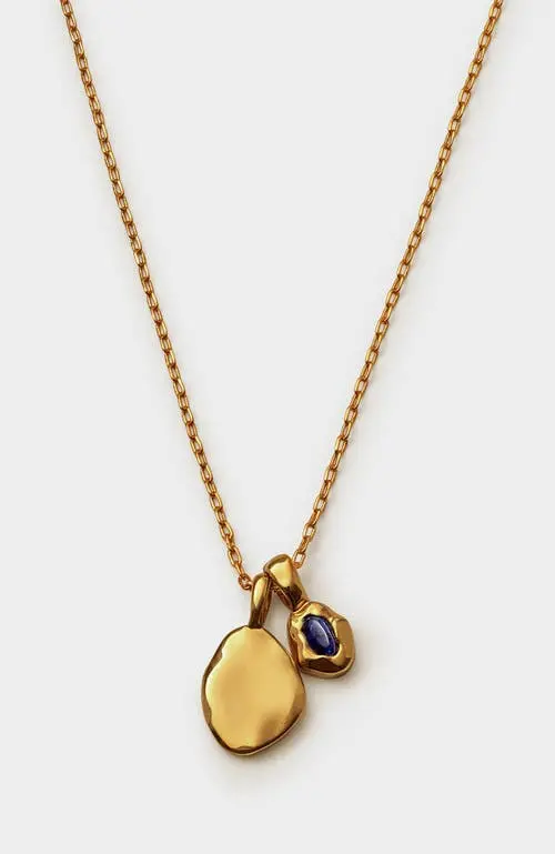 KATIE LOXTON Birthstone Necklace - September (lapis Lazuli)