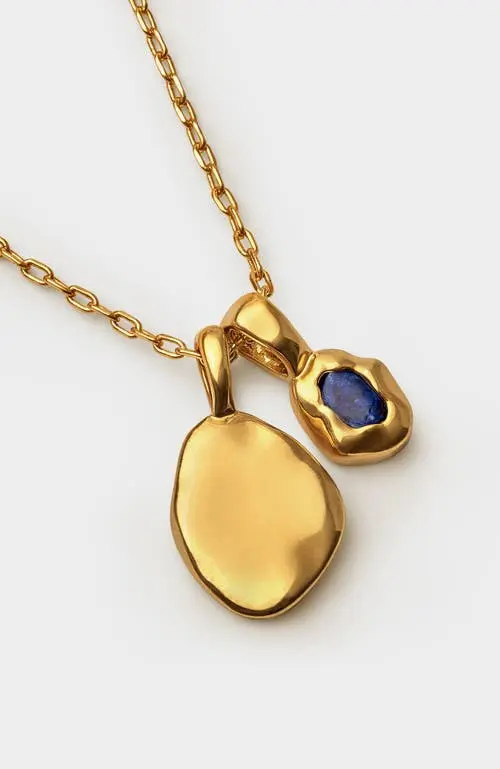 KATIE LOXTON Birthstone Necklace - September (lapis Lazuli)