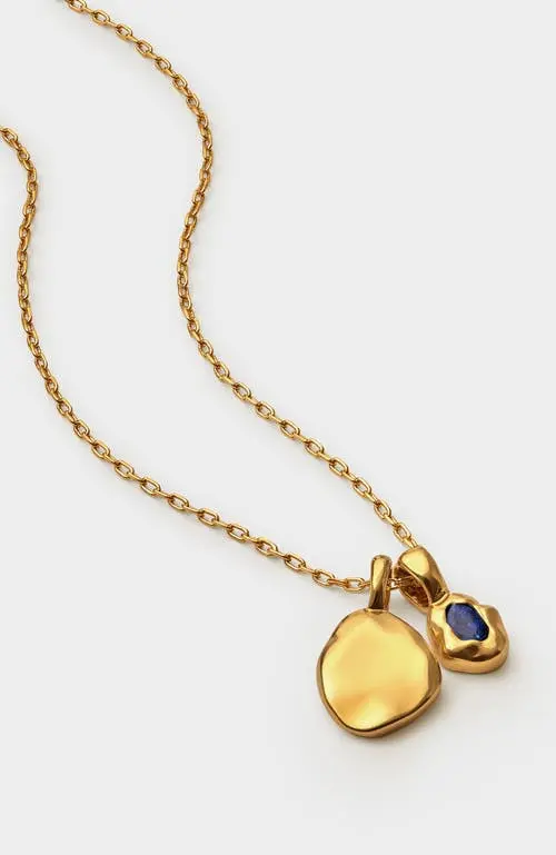 KATIE LOXTON Birthstone Necklace - September (lapis Lazuli)