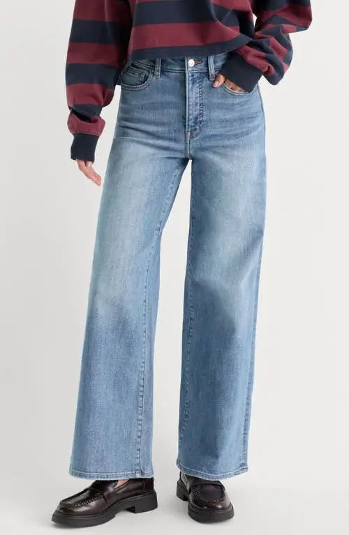 Good American Good Waist High Waist Palazzo Ankle Wide Leg Jeans - Cedarwick