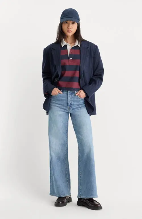 Good American High Waist Palazzo Wide Leg Jeans