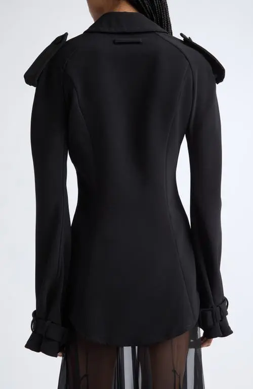 JEAN PAUL GAULTIER Military Inspired Shirt With Peplum And Bell Cuffs