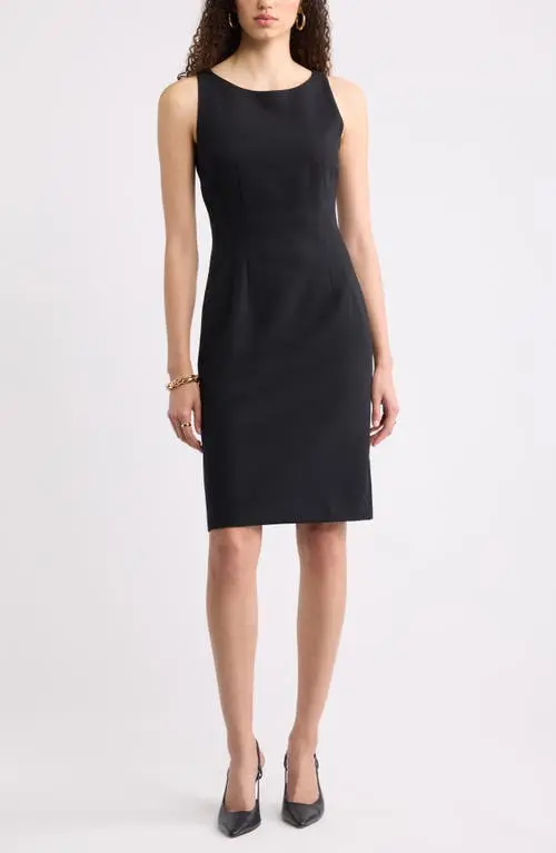 Nordstrom Sleeveless Seamed Sheath Dress
