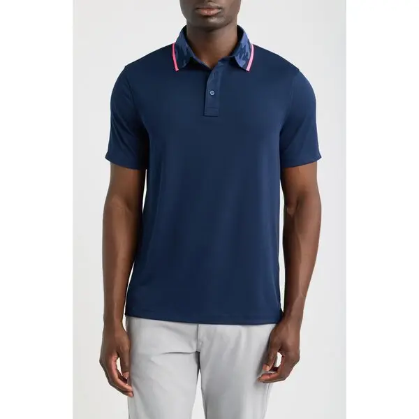 G/fore Camo Collar Performance Piqué Polo