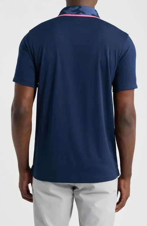 G/fore Camo Collar Performance Piqué Polo