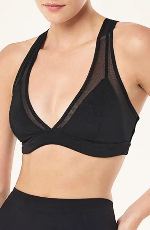 P.E Nation All Out Mesh Sports Bra - Black