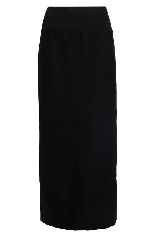 Rick Owens Bias Cut Cotton & Wool Skirt