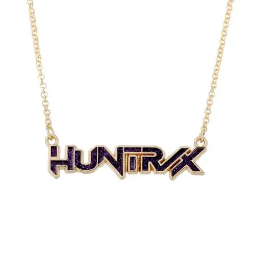 K-POP DEMON HUNTERS Huntrix Nameplate Necklace - Gold-tone
