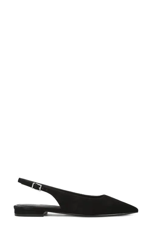 Nordstrom Selina Leather Slingback Flat - Black
