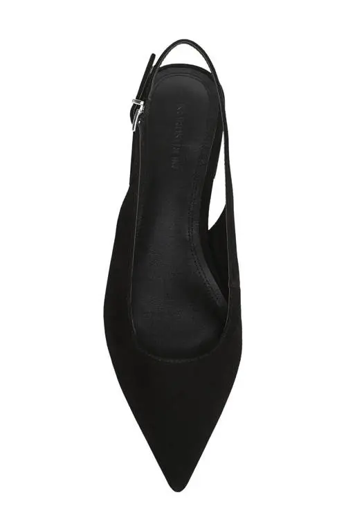 Nordstrom Selina Leather Slingback Flat - Black