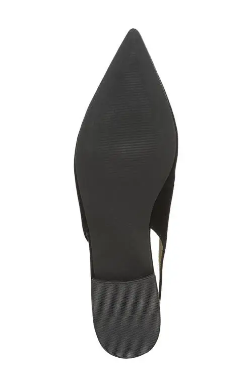 Nordstrom Selina Leather Slingback Flat - Black