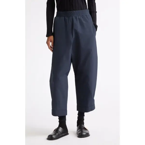 Plan C Wide Leg Nylon Trousers