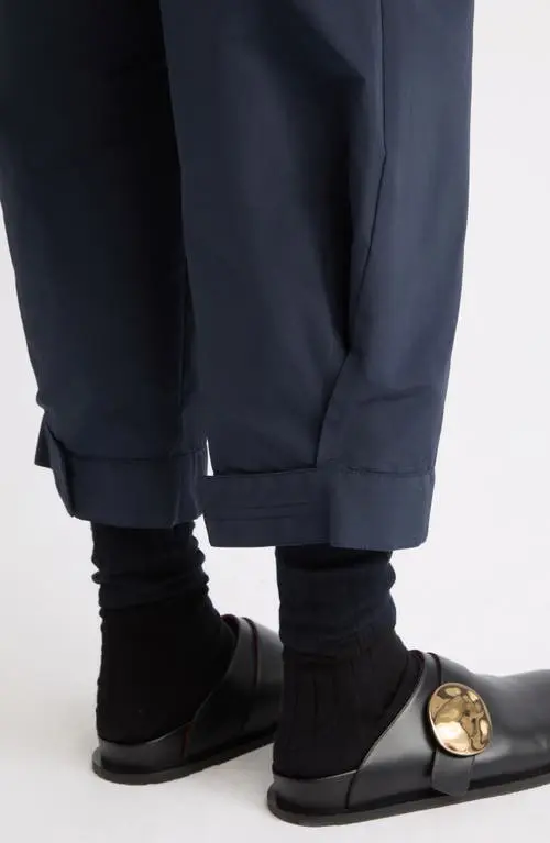 Plan C Wide Leg Nylon Trousers