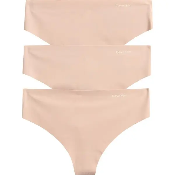 Calvin Klein Invisibles Micofiber Stretch 3-pack Panties - Cedar/cedar/cedar
