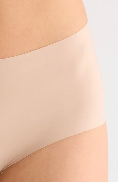 Nordstrom Invisible Edge High Cut Briefs - Tan Warm