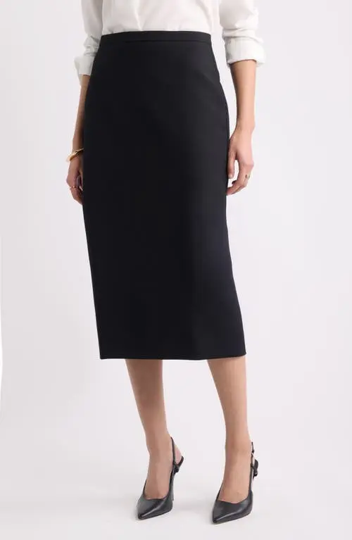 Nordstrom Suiting Column Midi Skirt