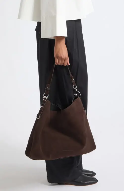JUSTINE CLENQUET Marla Suede Hobo Bag