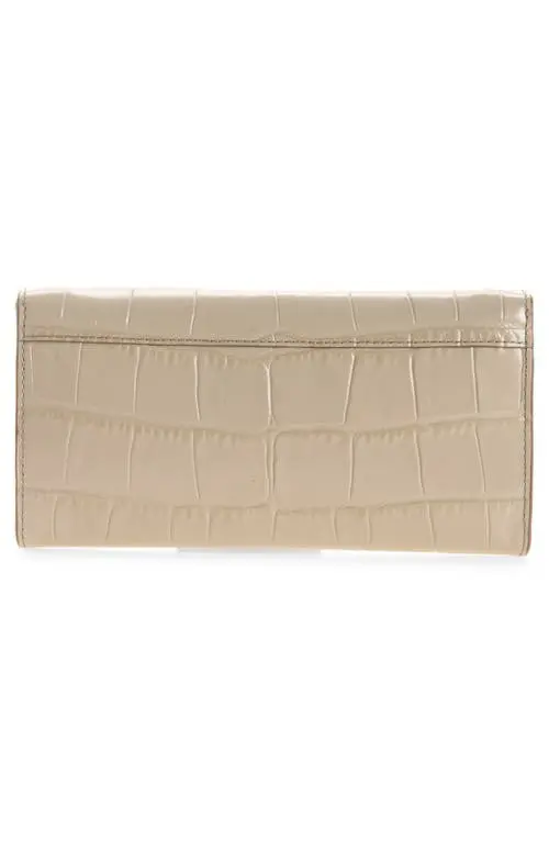 Strathberry Multrees Croc Embossed Chain Wallet