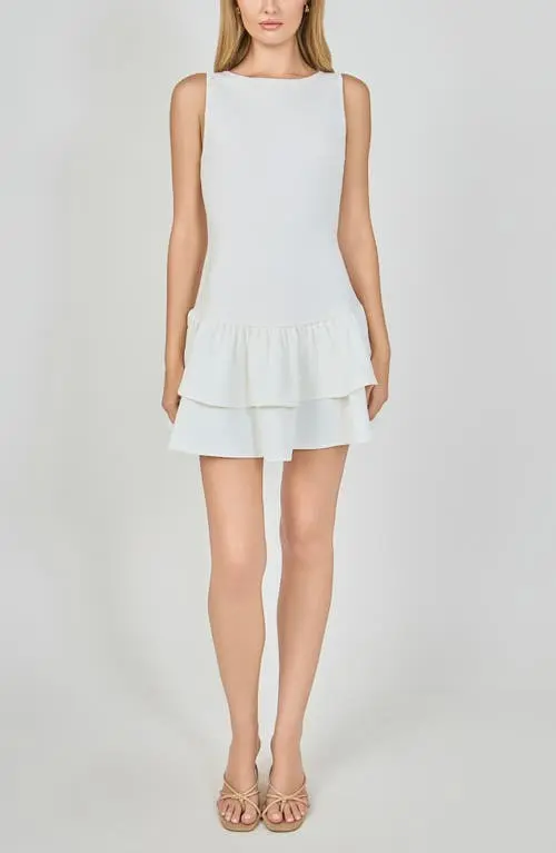 Endless Rose Sleeveless Tiered Ruffle Mini Dress