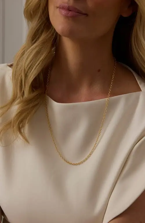 Sara Weinstock 18k Gold Rollo Chain Necklace