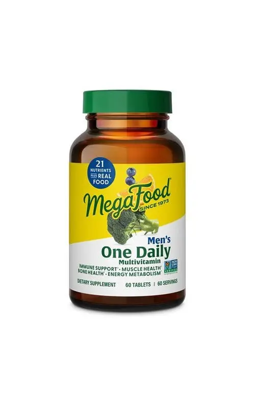 MEGAFOOD One Daily Multivitamin For With Methylated B12, Methylfolate For Muscle & Energy Metabolism, Vegetarian - None