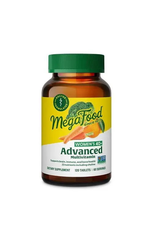 MEGAFOOD Advanced Multivitamin For 40+, Doctor Formulated, Vegetarian - None