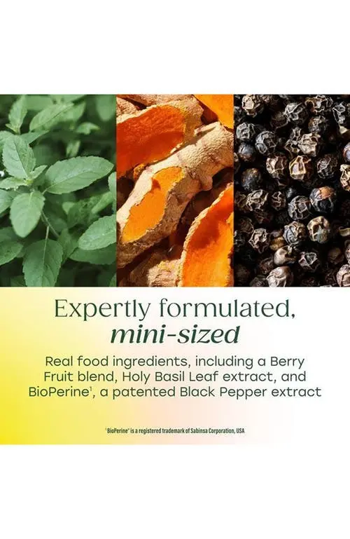 MEGAFOOD Whole Body Turmeric Curcumin Supplement With Black Pepper, Vegan, Non-gmo
