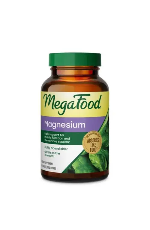 MEGAFOOD Magnesium Supplement, Chelated, Vegan, Gluten Free, Non-gmo - None