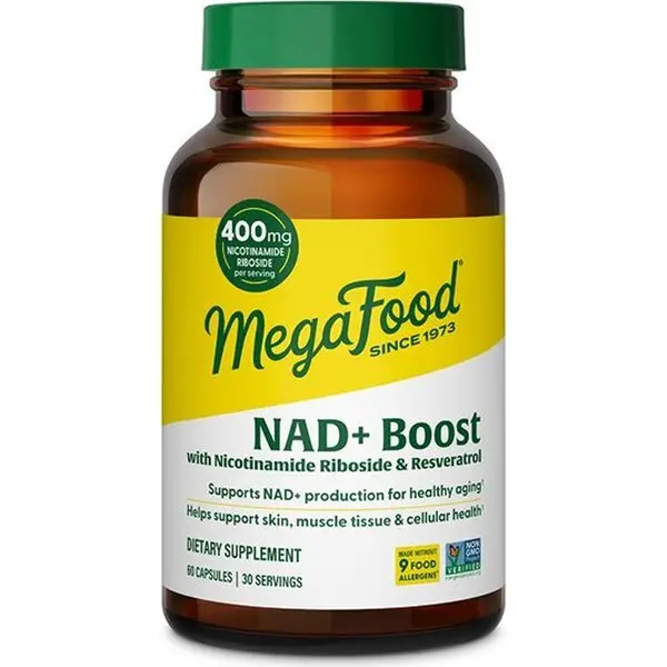 MEGAFOOD Nad+ Supplement With Nicotinamide Riboside & Resveratrol, Healthy Aging, Non-gmo - None