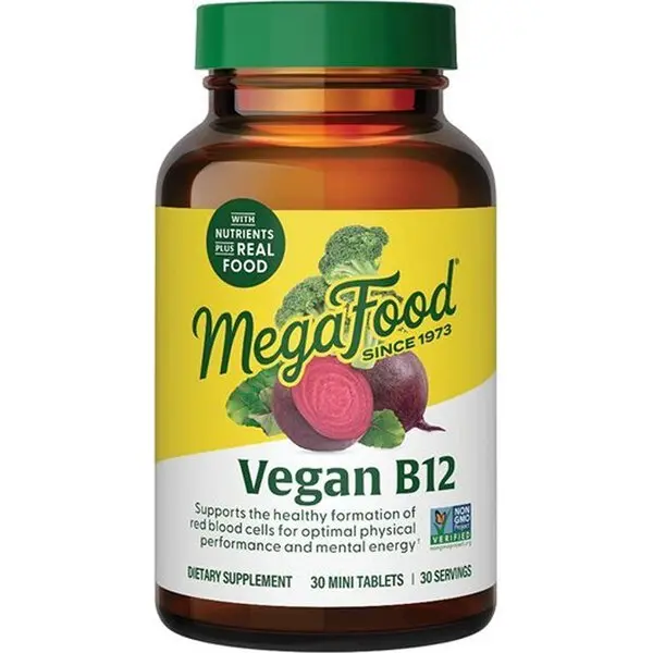 MEGAFOOD Vegan Vitamin B12 With Vitamin B6, B12 And Folic Acid For And - None