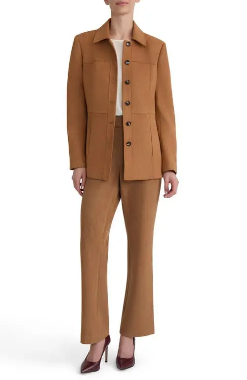 Jones New York Scuba Point Collar Button Down Jacket