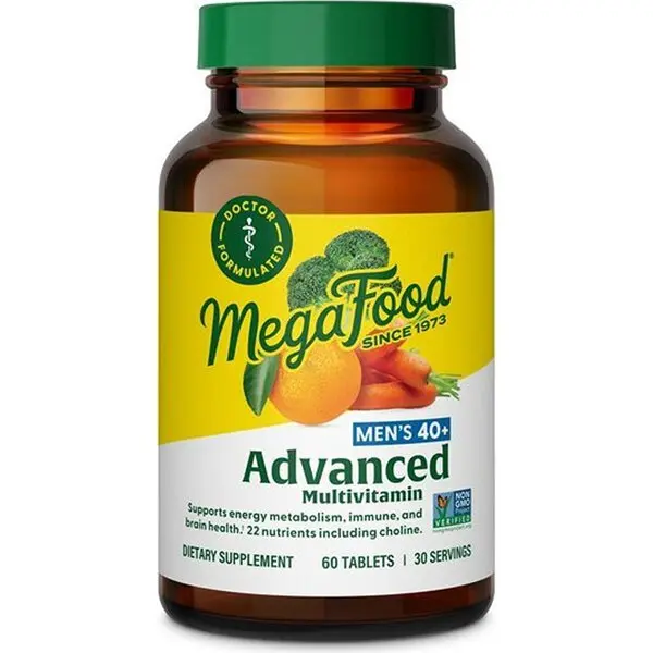 MEGAFOOD Advanced Multivitamin For 40+, Doctor Formulated, Vegetarian