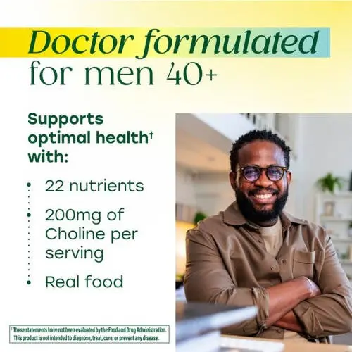 MEGAFOOD Advanced Multivitamin For 40+, Doctor Formulated, Vegetarian