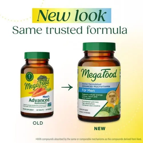 MEGAFOOD Advanced Multivitamin Doctor Formulated, Vegetarian