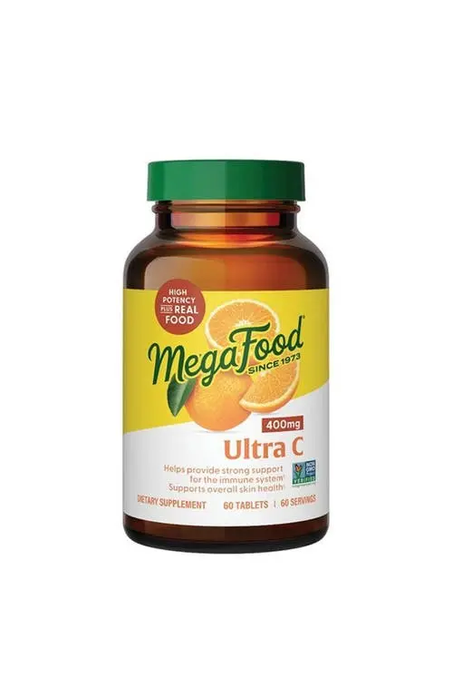 MEGAFOOD Ultra C 400 Mg, Vegan Vitamin C Immune Support Supplement - None