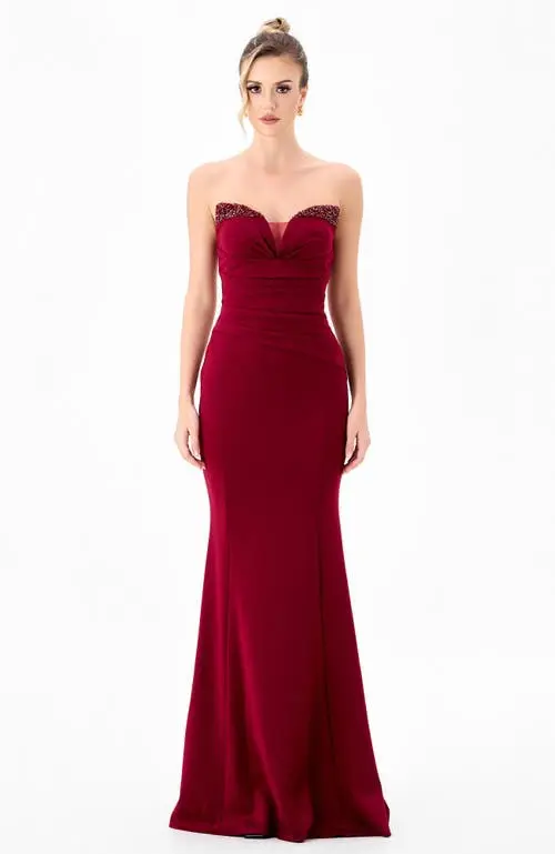 BARIANO Janna Sweetheart Fishtail Maxi
