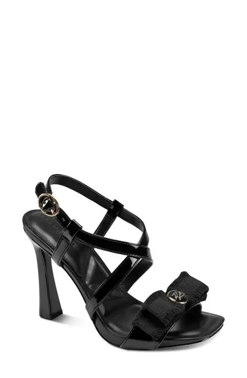 Karl Lagerfeld Paris Currin Strappy Sandal - Black